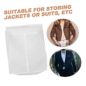 Alipis Clothing Dust Bag Clothing Dust Cover Hanging Peva White Coat Hanging Closet Bags