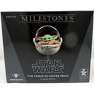 Diamond Select Toys Star Wars: The Mandalorian: The Child with Pram 1:6 Scale Statue, 5.5 inches