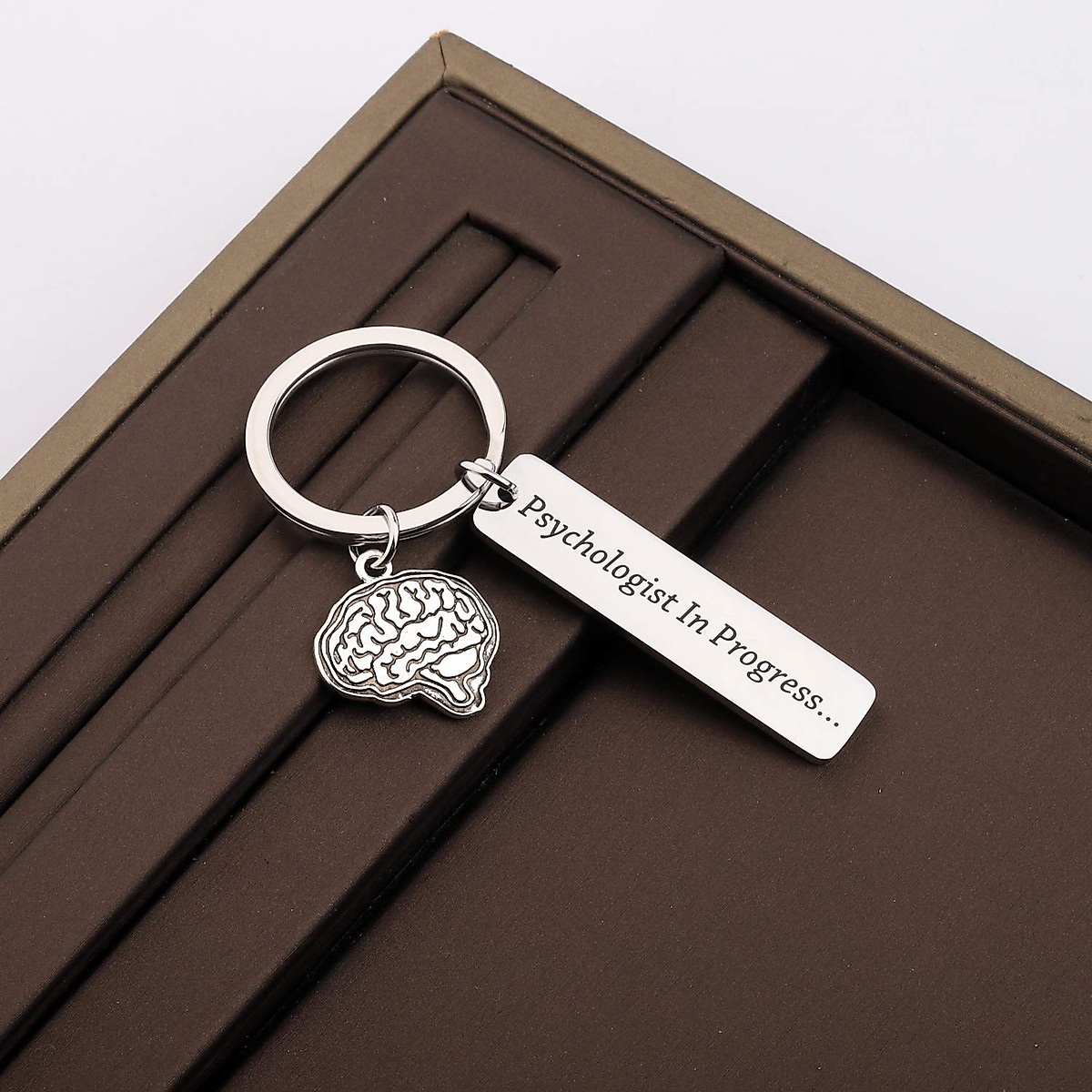 Psychologist Graduation Gift School Psychologist College Graduation Gift Psychologist in Progress Keychain (Psychologist In Progress Keychain)