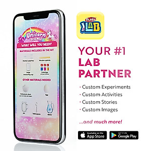 Playz Unicorn Slime & Crystals 100+ Science Experiments Kit Gift for Girls & Boys to Make Glow in The Dark Unicorn Poop, Snot, Fluffy Slime, Crystals, Putty, Arts & Crafts for Kids Age 8-12