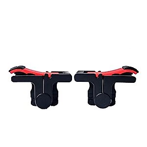 schicj133mm Mobile Game Direction Shooting Controller，Game Controller Gamepad Left Right Mobile Phone Gaming Triggers for PUBG，More Game Black