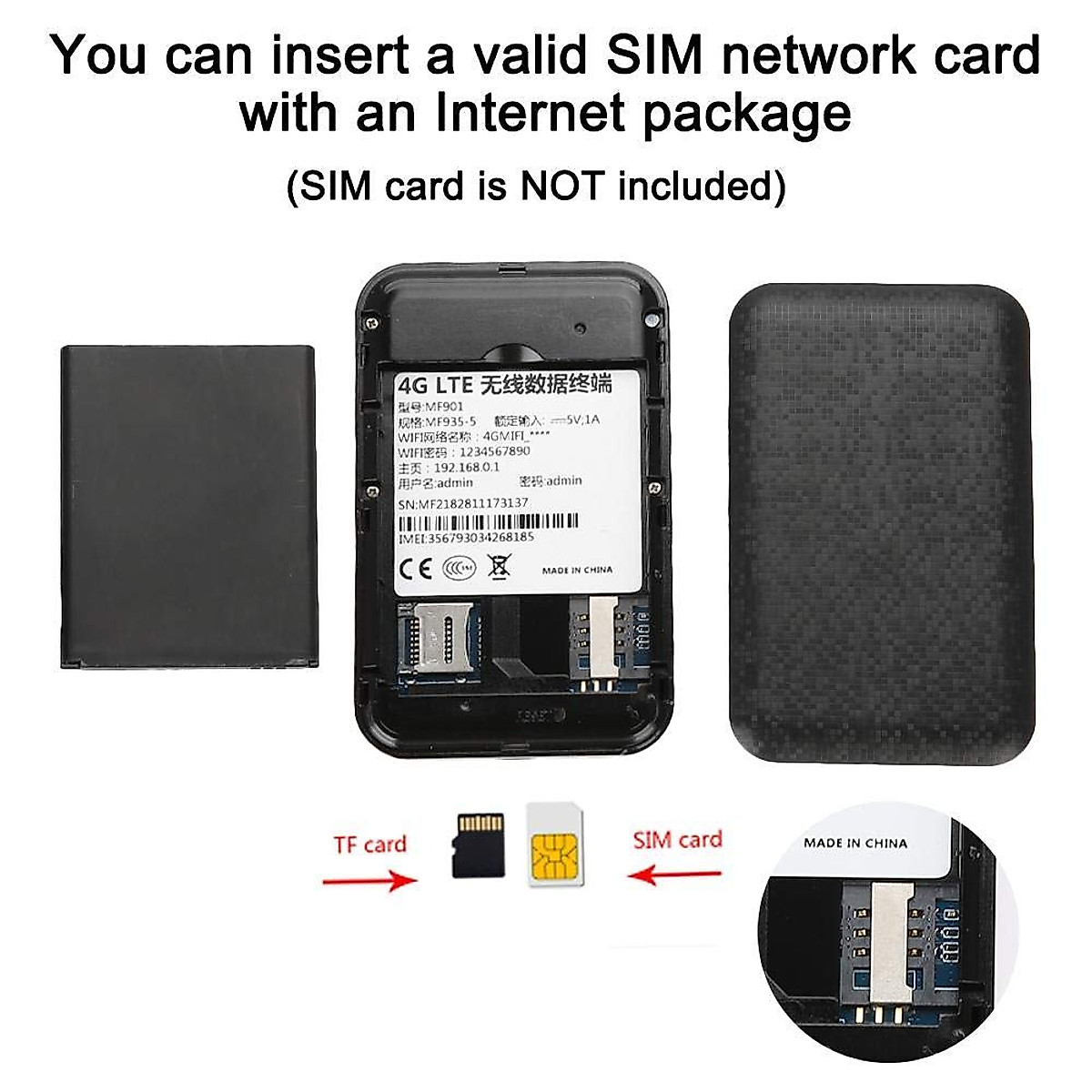 4G LTE Mobile Hotspot Device, Box-high Speed-2100Mah-can Connect up to 10 Users-USB Charging Portable 4G Router,Suitable for Mobile Phones,Laptops,etc.(T1)