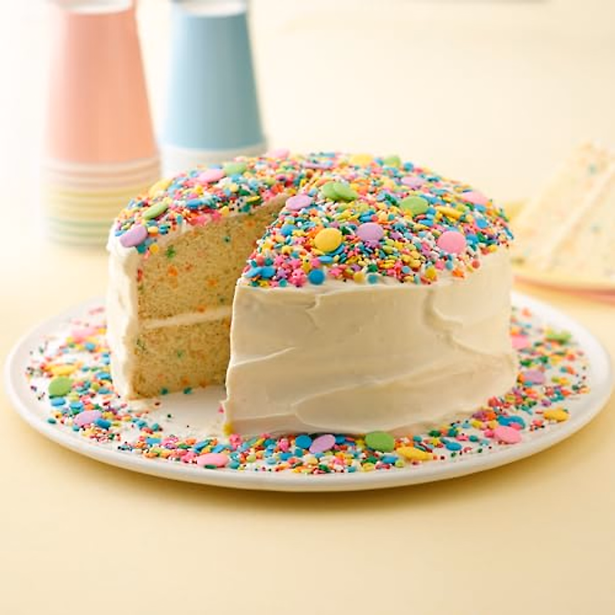 Betty Crocker Delights Super Moist Party Rainbow Chip Cake Mix, 13.25 oz. (Pack of 12)