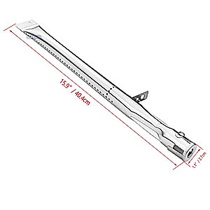 Uniflasy Grill Burners Tube Pipe Heat Plate Shield Tent and Crossover Carry Over Tube Replacement Parts Kit for Stok SGP4330SB SGP4331 SGP4130N, Stok Quattro 4 Burner Grills