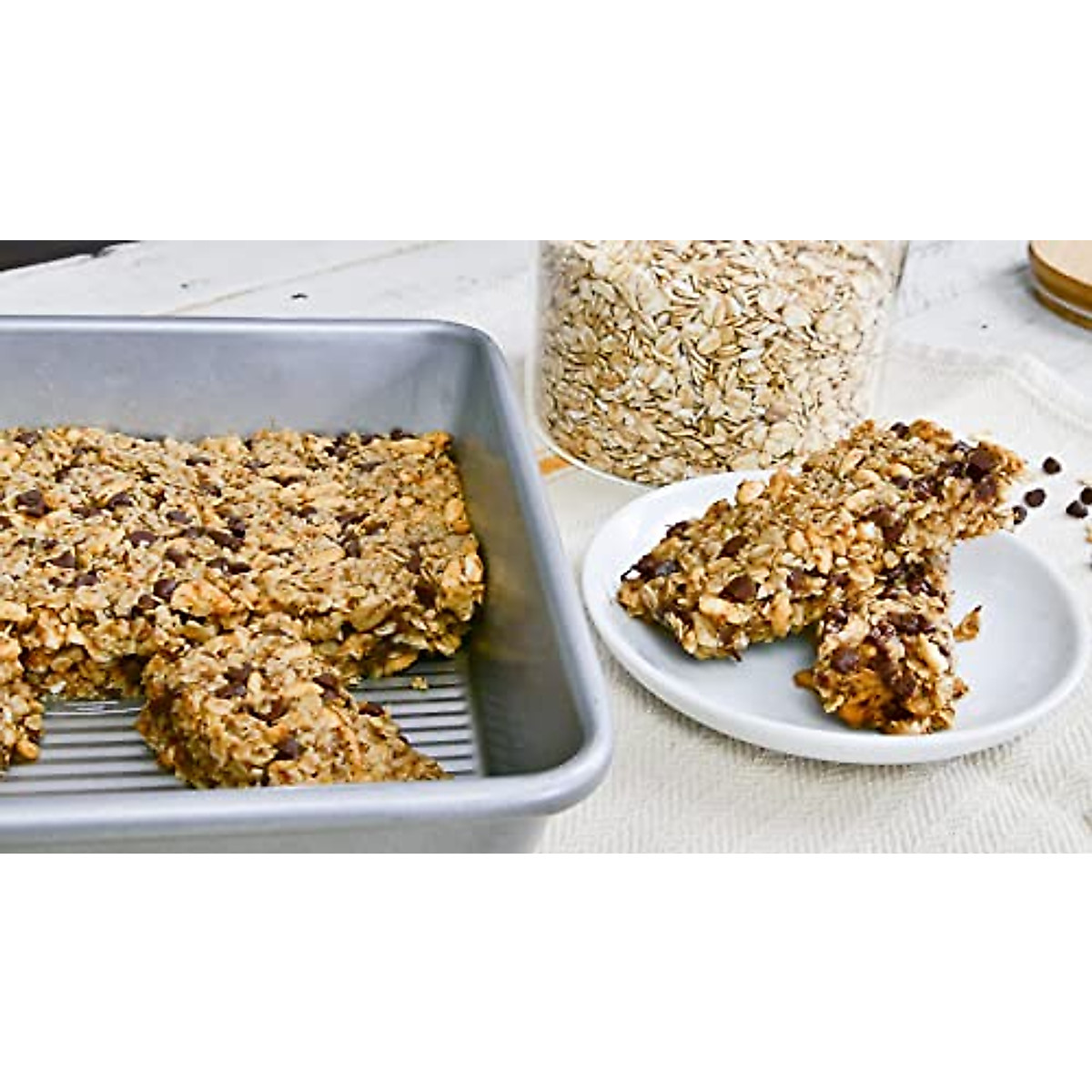 USA Pan Bakeware Seamless Nonstick Square Baking Pan, 8 x 8 x 2