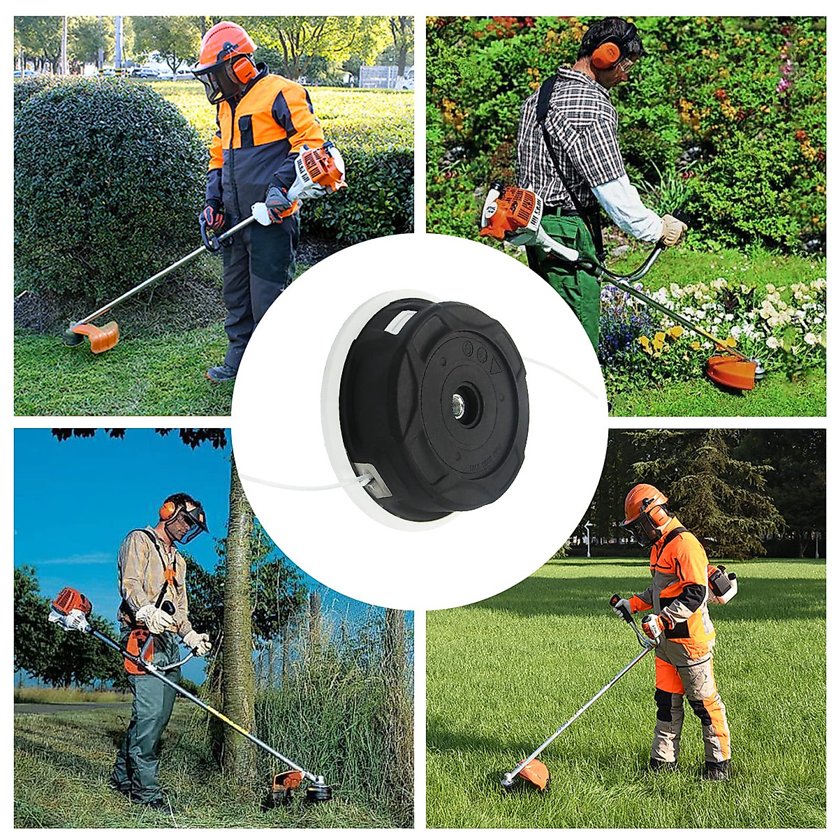 AILEETE C26-2 Dual Line Trimmer Head 4002 710 2169 for Stihl FS55 FS55R FS56 FS56RC FS70 FS70R FS80 FS85 FS90 FS90R FS91 FS94 FS110 FS120 FS130 FS131 FS131R FS240 FS250 Brushucutters