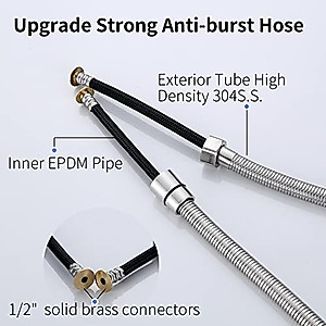 Handheld Bidet Toilet Sprayer, PHflo Stainless Steel Bathroom Bidet Sprayer Set,Baby Cloth Diaper Sprayer Kit, Bathroom Toilet Bidet Attachment,Pets Shower