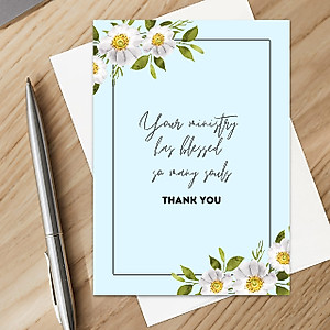 Simply Uncaged Christian Gifts Ministry Appreciation 5x7Inch Card for Pastor, Minister, Church Staff, Volunteers, Ministry Appreciation Gift Card for Ministers (Single Card)