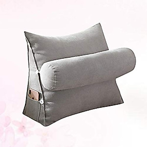 HEALLILY Triangle Wedge Pillow Back Support Cushion Sofa Bed Office Chair Rest Cushion Throw Pillow