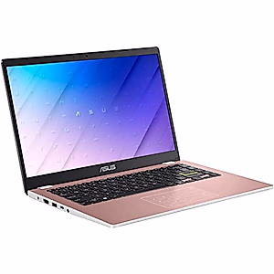 ASUS Newest 14" HD Laptop, Intel Celeron N4020 Processor(up to 2.8GHz), 320GB SSD(64GB eMMC+ 256GB SSD), 4GB RAM, Webcam, Intel HD Graphics, Bluetooth, Win11 S + 1 Year Office 365, Rose Gold, JVQ