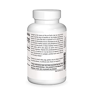 Source Naturals Vitamin D-3, Bioactive form for Bone & Immune Health*, 2000 IU - 200 Capsules