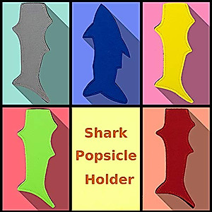 Popsicle Holder Bags Mermaid and Shark Ice Pop Sleeves Freezer Reusable Popsicle Covers 10 Pc