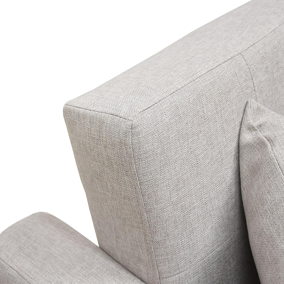 JACH Reversible Sectional Sleeper Sofa, 82'' Wide Pull-Out Sofa Bed with Storage, L-Shape Chaise, 3 in 1 Design Convertible Loveseat for Living Room Small Apartment (Light Gray) (7047)