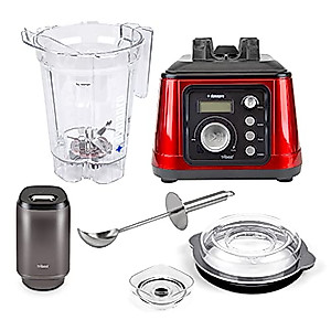 Tribest Dynapro High Speed 2.5HP Blender with Vaccum, Commercially Certified,Red,One Size