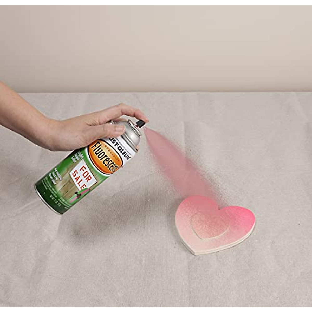 Rust-Oleum 1954830 Specialty Fluorescent Spray Paint, 11 Ounce, Orange, 11 Fl Oz