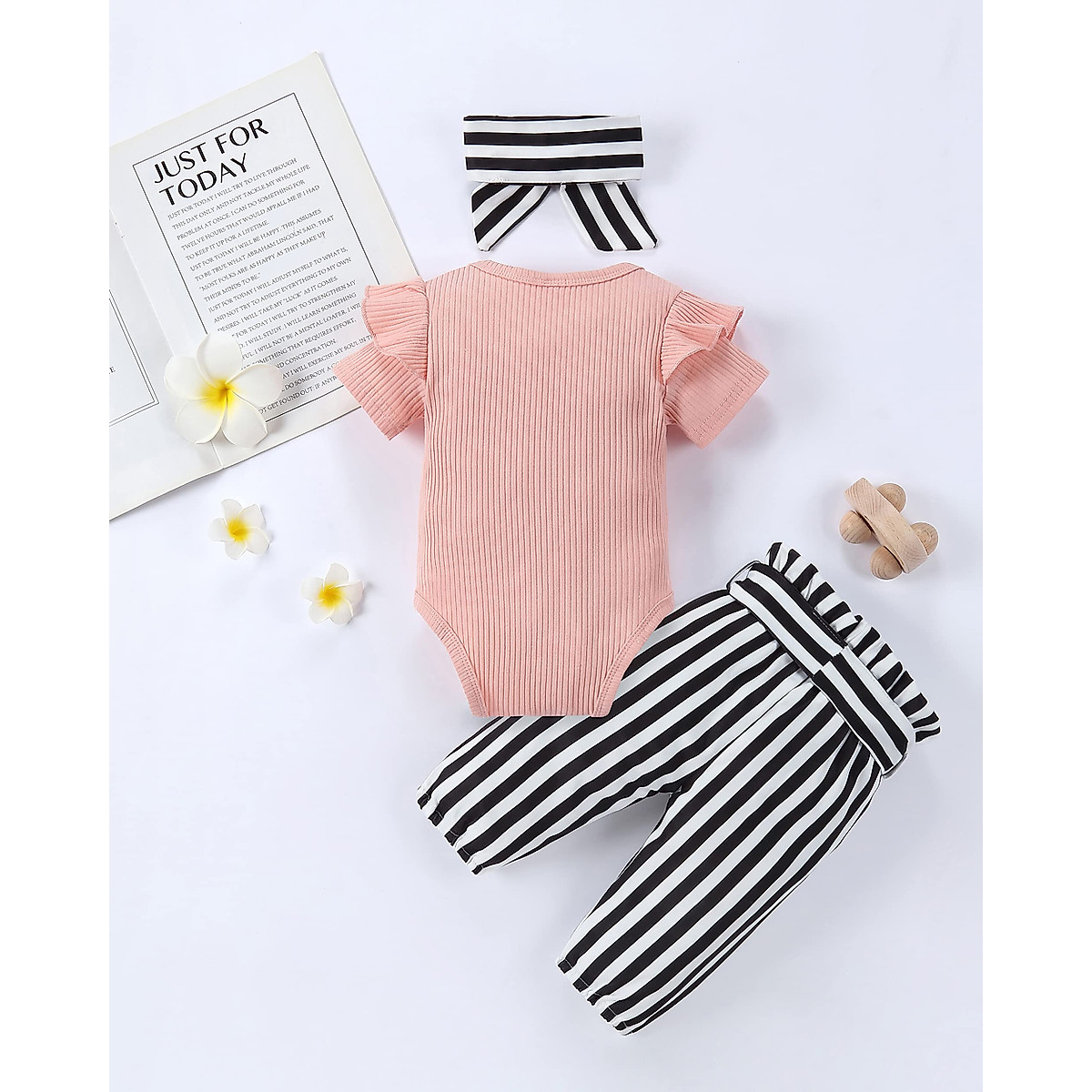 Newborn Infant Baby Girl Clothes 3PCS Camo Outfits Long Sleeve Cotton Romper Cute Baby Clothes For Girl Camouflage Pants Baby Girl Clothes 0 3 Months Spring Pink