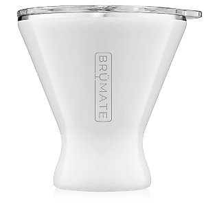 BrüMate MargTini 10oz Martini Margarita Tumbler - Made With Vacuum-Insulated Stainless Steel (Ice White)