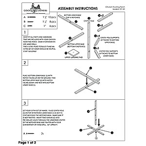 Coops & Feathers Roosting Perch-A Perfect Bird's Eye View (Small)