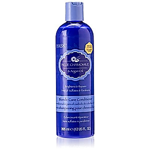 Hask Blue Chamomile and Argan Oil Blonde Care Conditioner, 12 Ounce
