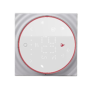 Smart WiFi Thermostat, AC95-240V Wireless WiFi Thermostat for Home for Water Heating (White)