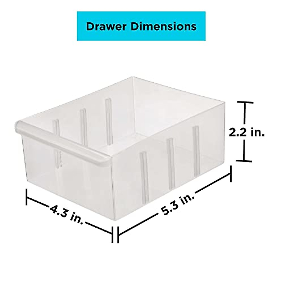 BLACK+DECKER Storage Organizer, 9 Drawer Modular Storage System, Easily Stackable (BDST40709FF)