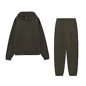 Hugncmy womens casual two piece outfits womens athletic jumpsuit women fall fashion 2022 two piece knit set for women brown outfits for women plus size black leggings 18 year old girl birthday gifts