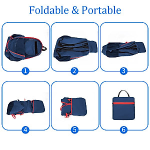 Hiking Backpack Ultralight Foldable Backpack Travel Camping Daypack Outdoor Sports Backpack Dark Blue