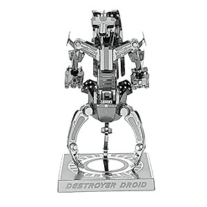 Metal Earth Star Wars Destroyer Droid 3D Metal Model Kit Bundle with Tweezers Fascinations