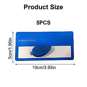 Blue Light Test Card For Glasses Reusable PolarizedTest Anti-Blue Light Cards And Blue Light Generators