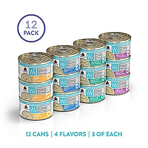 Weruva Wx Phos Focused, Pate & Gravy Formulas Variety Pack, 3oz Can (Pack of 12)