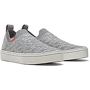 Reebok Women's OnLux Slip On Walking Shoe, Pure Grey/Orange Flare, 9