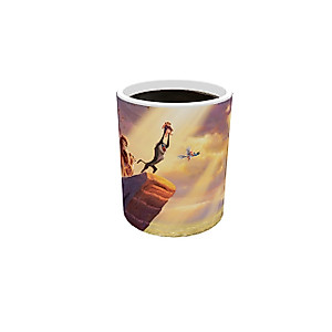 Morphing Mugs Disney - The Lion King - Presentation of Cub - Thomas Kinkade - One 11 oz Color Changing Heat Sensitive Ceramic Mug – Image Revealed When HOT Liquid Is Added!