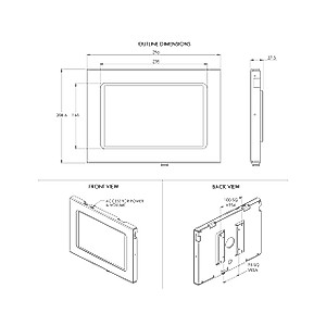 TABcare Locking Security Metal Case for Lenovo TAB M10 FHD Plus 2nd Gen Supports Wall Mount 75/100 mm VESA (Black, TAB M10 Plus Gen 2)