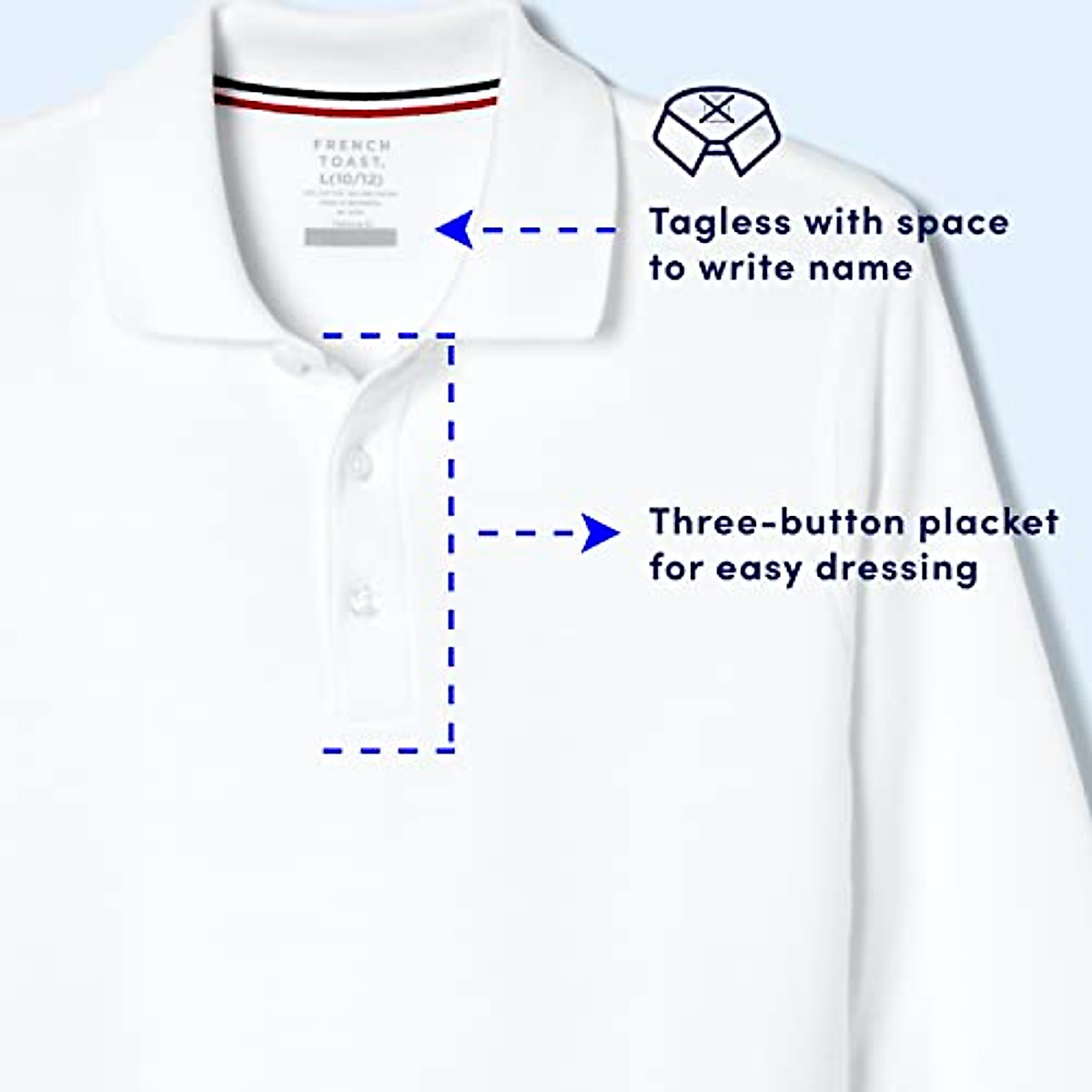 French Toast Little Boys' Toddler Long Sleeve Pique Polo, Yellow, 3T