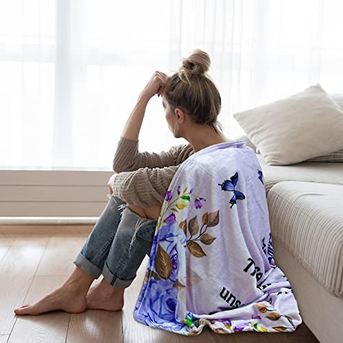 Sympathy Gifts for Loss of Mother Sympathy Blanket Memorial Blanket Loss of Mom Sympathy Gifts in Memory of Loved One Gifts Grief Gifts Bereavement Gifts Condolences Gifts Throw Blankets 50x60 inches