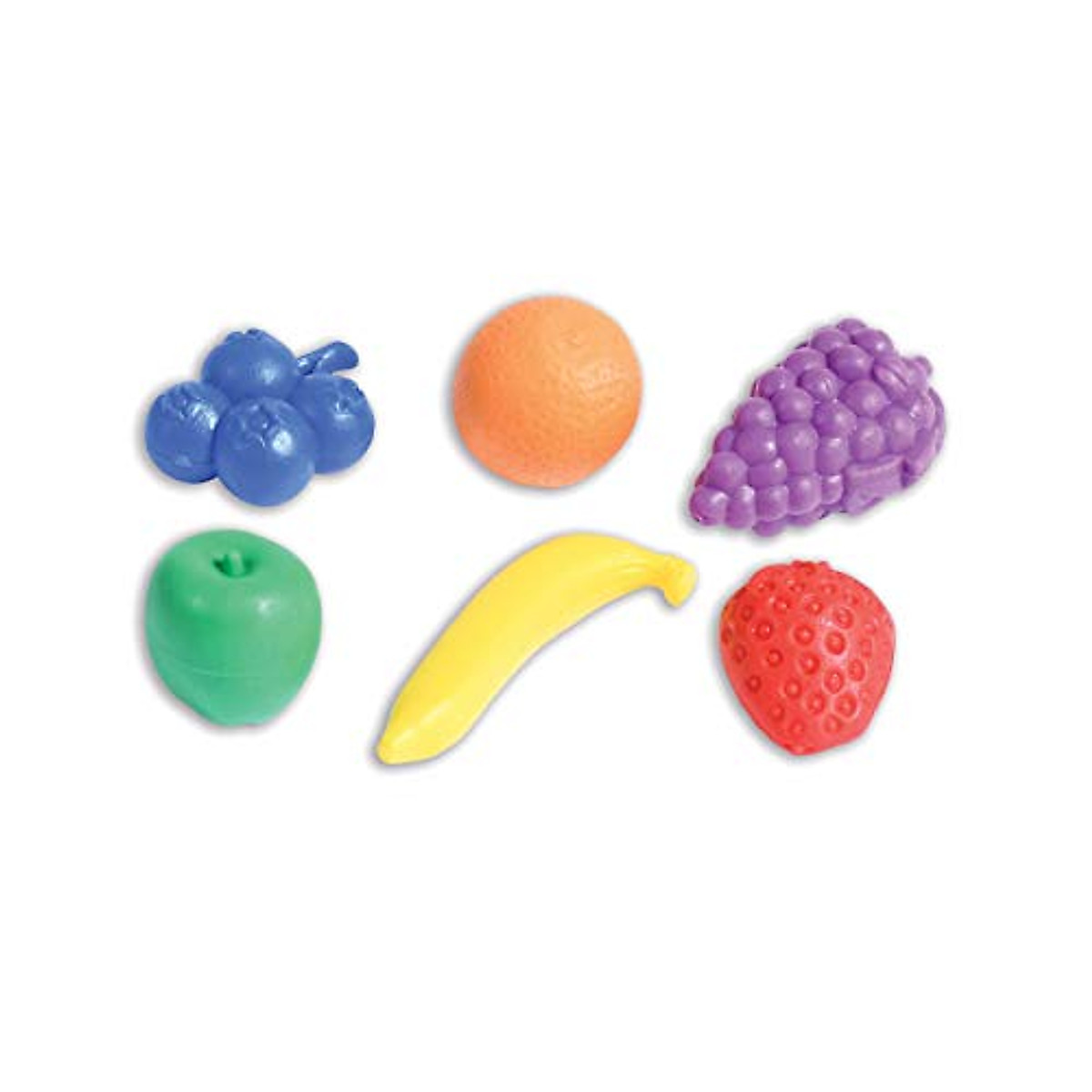 Edx Education Fruit Counters - Set of 108 - Early Math Manipulative for Kids - Teach Beginner Addition and Subtraction - Build Counting, Sorting and Language Skills