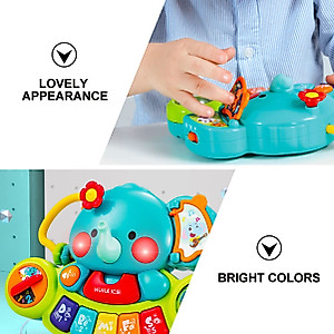 3 Pcs Piano Keyboard Toy Electric Piano Toy Early Educational Playthings Electric Piano Plaything Educational Musical Toy Electric Music Toy Electric Organ Toy Education Piano Toy