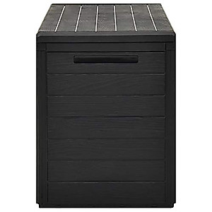Festnight Patio Storage Box Storage Deck Box Outdoor Storage Container for Outdoor, Balcony Anthracite 45.7"x17.3"x21.7"