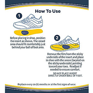 Dr. Scholl's BALL OF FOOT Pain Relief Orthotics (One Size) // Clinically Proven Immediate and All-Day Relief of Ball-of-Foot Pain by Lifting and Reducing Pressure on Metatarsal Bones