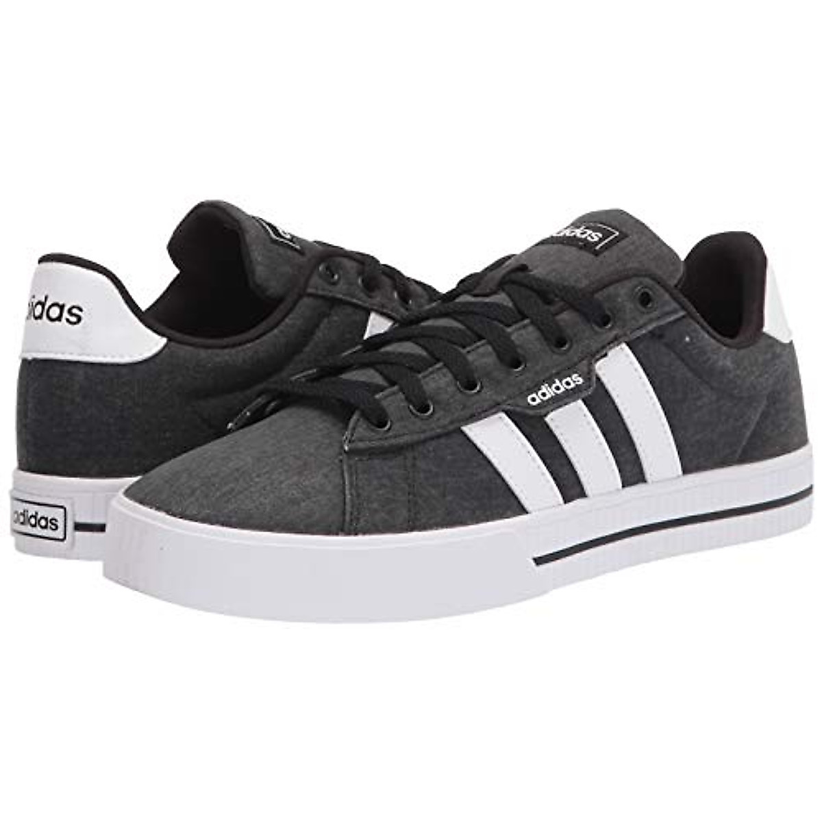 adidas Men's Daily 3.0 Skate Shoe, Core Black/Cloud White/Core Black, 10.5