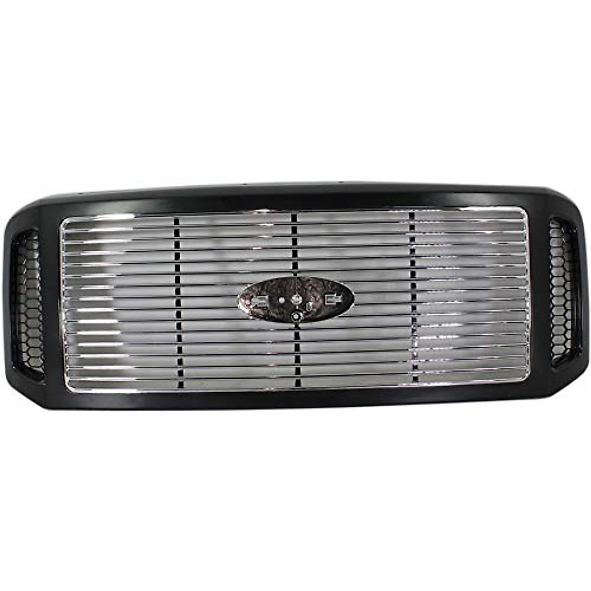 Evan Fischer Grille Assembly Compatible with 2005-2007 Ford F-250 Super Duty, 2005-2007 F-350 Super Duty, 2005 Excursion & 2005-2007 F-450 Super Duty - FO1200458