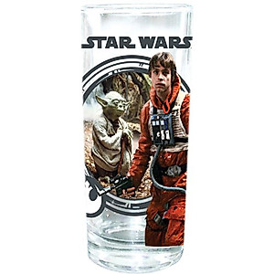 Vandor 99079 Star Wars 4 pc 10 oz Glass Set, Multicolor