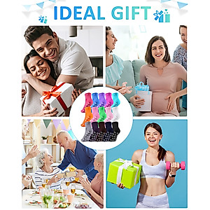 Vicenpal 45 Pairs Non Slip Socks Non Skid Socks Yoga Socks Women Men Slipper Socks with Grippers Foot Pattern Skid Proof Socks for Hospital Barre Pilates, 15 Colors …