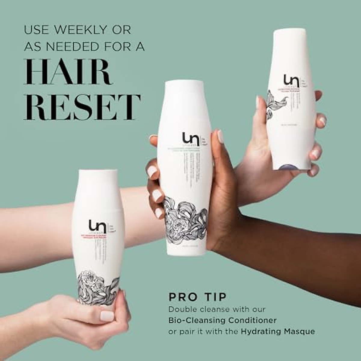 unwash Anti Residue Hair Cleanser: Gentle pH Balanced Clarifying Shampoo, Removes Build-up, Moisture Balancing, Hair Detox, 2.5 Fl oz (1 Pack)