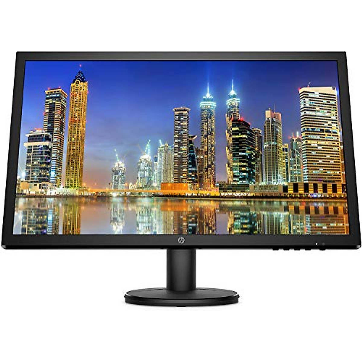 HP V24 24 inch TN Full HD 1920 x 1080 LED Backlit LCD Monitor 2-Pack Bundle with HDMI and VGA Ports, AMD FreeSync, 75Hz Refresh Rate, Low Blue Light and Desk Mount Clamp Dual Monitor Stand