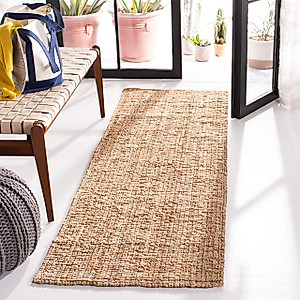 SAFAVIEH Natural Fiber Collection 10' x 14' Beige NFB119B Handmade Farmhouse Premium Jute Living Room Dining Bedroom Area Rug