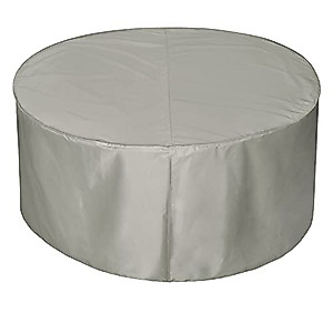 Cover Bonanza 56-399-010401-RT Round, 44 x 12 Inch Fire Pit Cover, Grey, Patio Furniture Covers