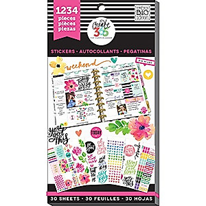Me & My Big Ideas PPSV-05 Create 365 Happy Planner Sticker Value Pack Today Is The Day - 1234 per Pack