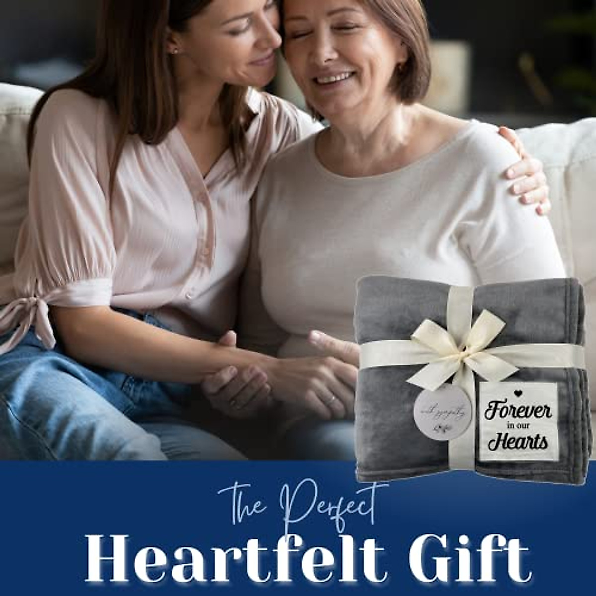 Wishmead Sympathy Gift Blanket - Memorial Gifts for Loss of Mother - Bereavement Gifts in Memory of Loved One Loss of Father Husband Condolence Grief Sorry Loving Funeral Rememberance