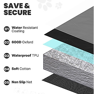 **Fire Sale!** Backyardpet Dog car seat Cover for Back seat, 100% Waterproof, Scratchproof, Nonslip Dog Hammock and Pet seat Covers Backseat, Travel Back seat Cover for Dogs for Cars